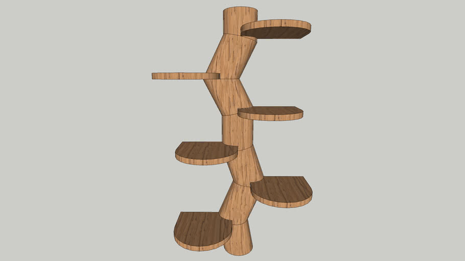 Tree trunk plant display | 3D Warehouse