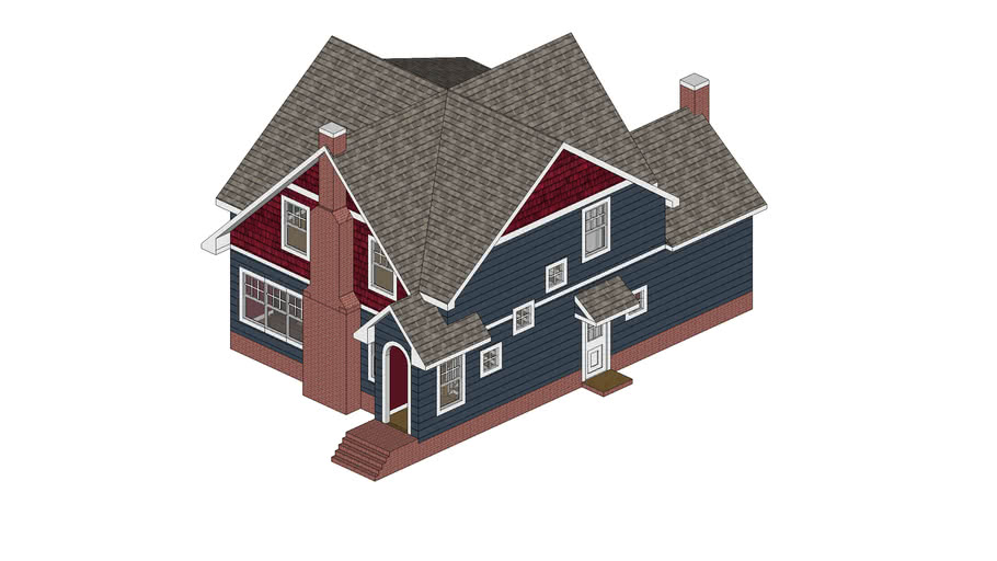 gabled house | 3D Warehouse