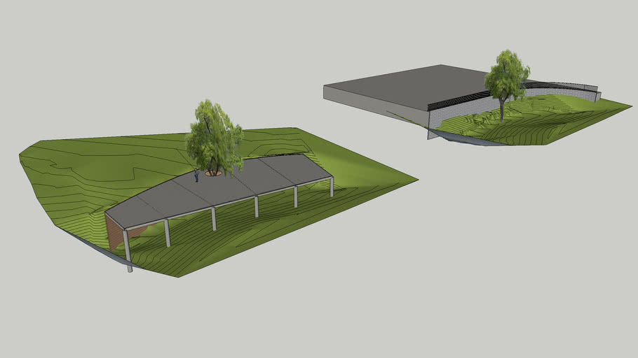 Retaining wall 2 concepts | 3D Warehouse