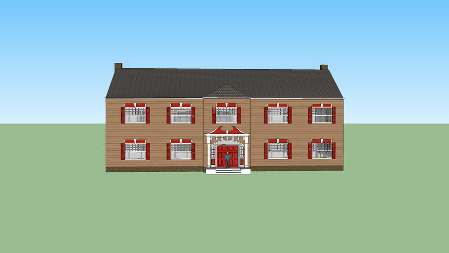 American Colonial House | 3D Warehouse