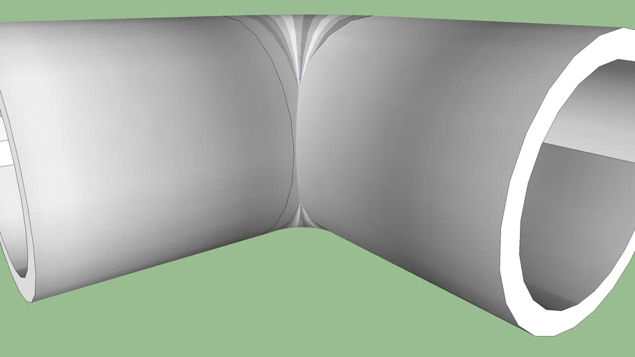 2 way elbow | 3D Warehouse