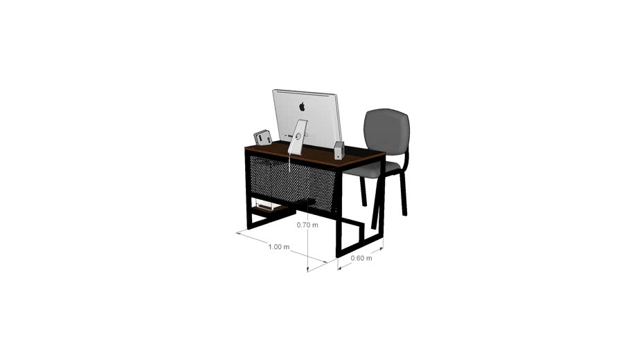 Meja Komputer Minimalis | 3D Warehouse