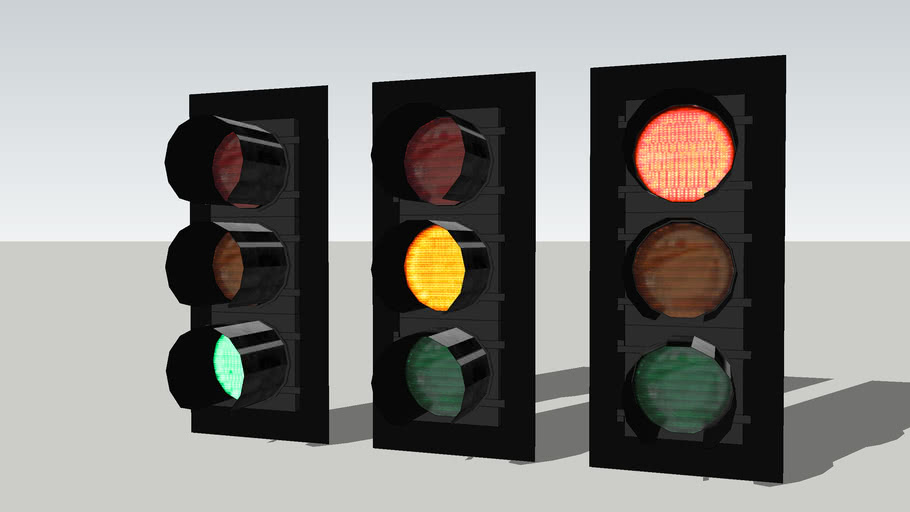 GE DR6 LED traffic signals | 3D Warehouse