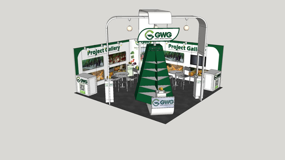 GwG 6m x 6m Exhibition booth design | 3D Warehouse