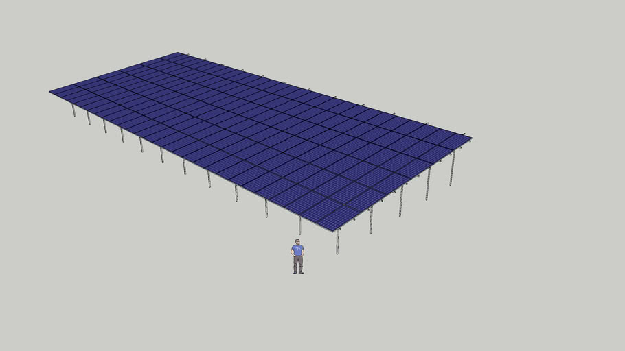 solar panel + mounting structure | 3D Warehouse