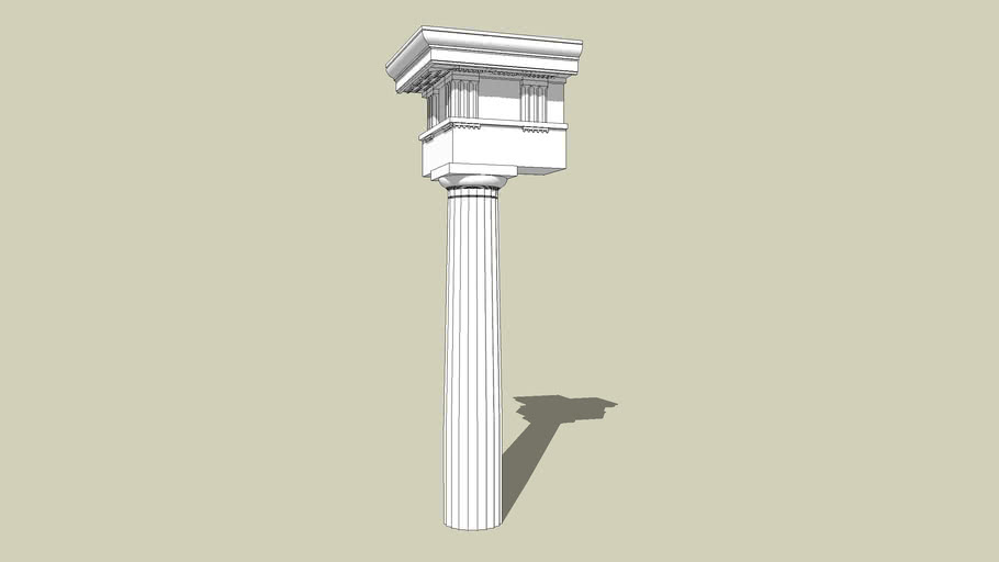 Greek Doric Column & Entablature | 3D Warehouse