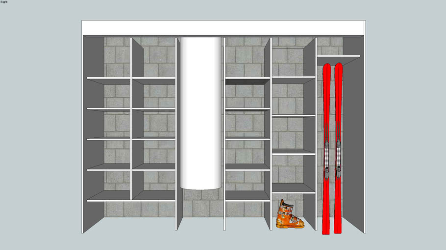 amenagement de placard sur mesure | 3D Warehouse