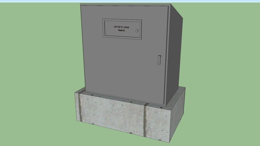 Traffic light control box | 3D Warehouse