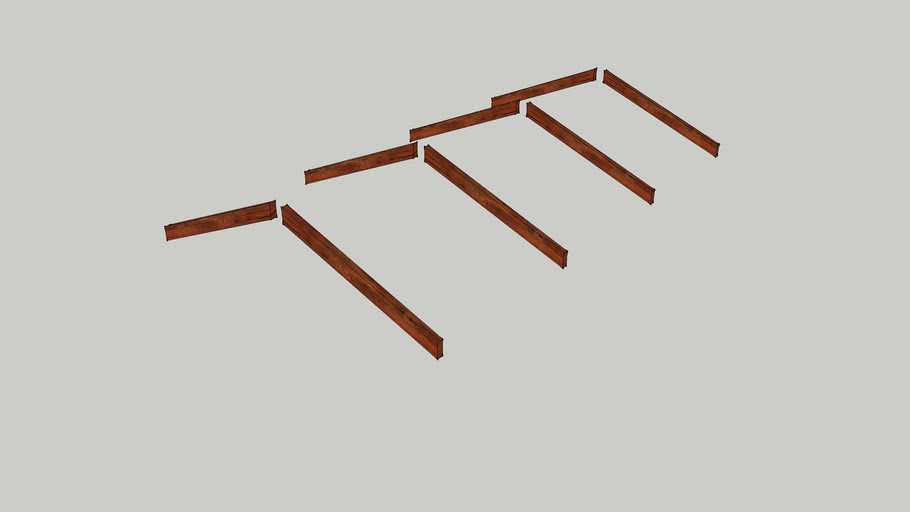 Rafters for 12' wide Hunter | 3D Warehouse