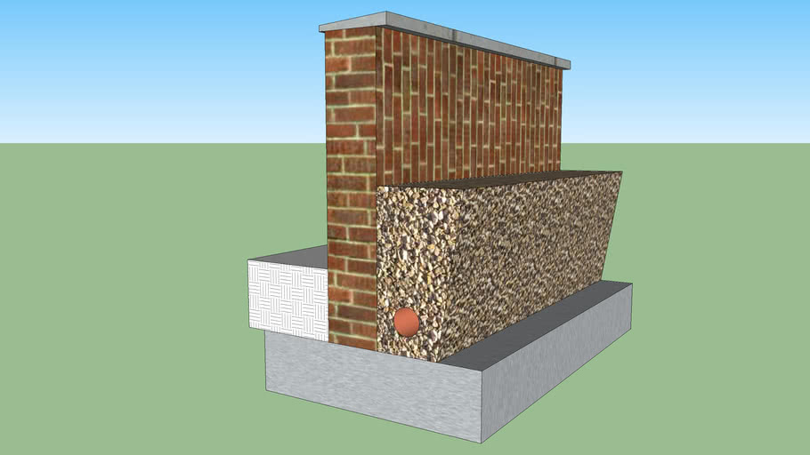 Brick Retaining Wall-01 | 3D Warehouse