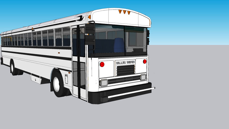 1996 Blue Bird TC/2000 (APC) commercial/shuttle bus | 3D Warehouse