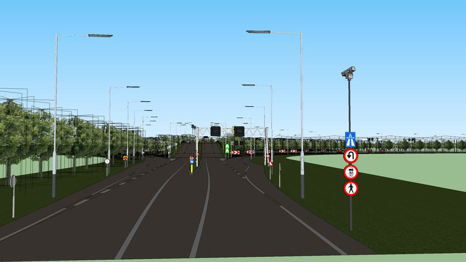 Highway exit ramp | 3D Warehouse