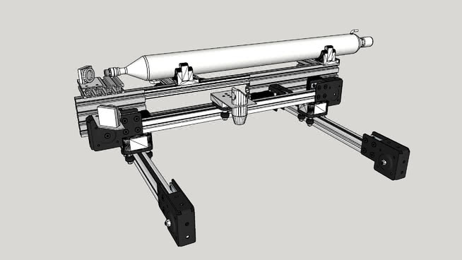 Openbuilds CO2 Laser Rail System for K40 | 3D Warehouse