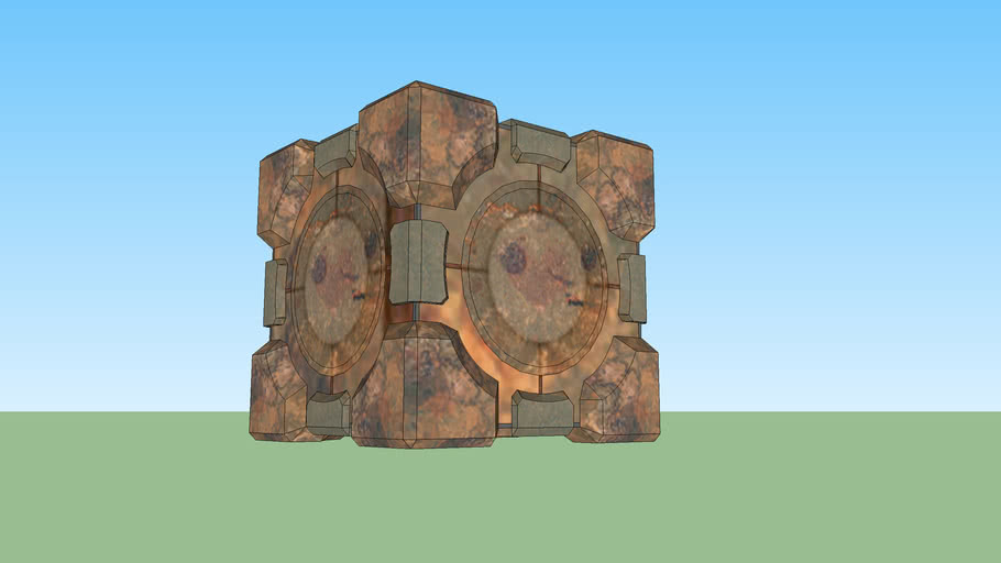 Aperture Science Weighted Companion Cube (Incinerated) | 3D Warehouse