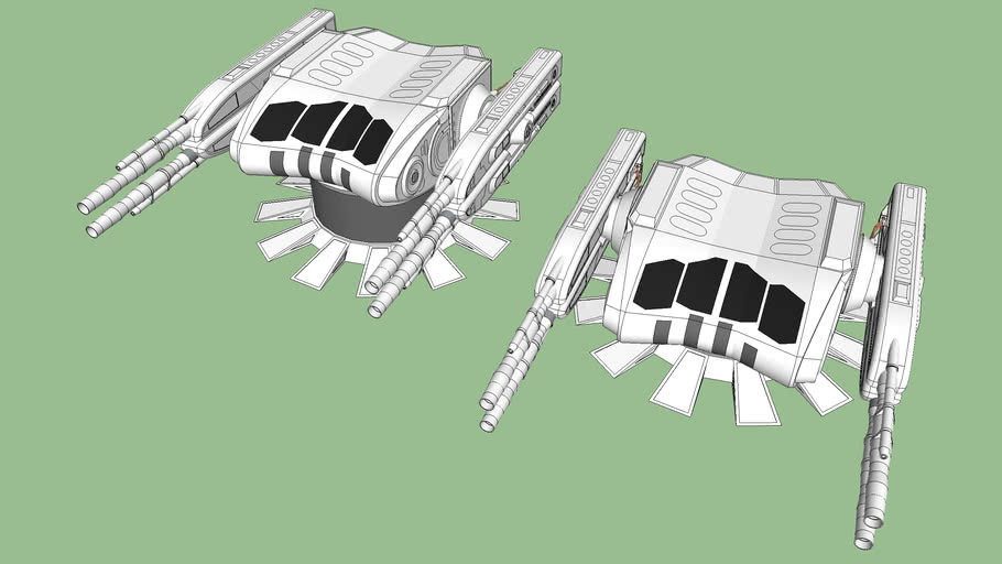 Manned flak Turret | 3D Warehouse