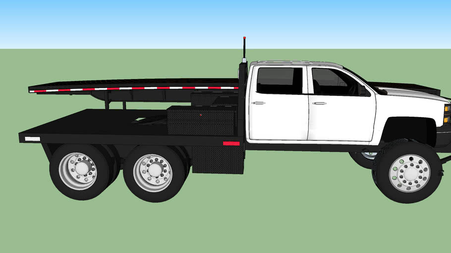Chevy silverado flatbed Semi abd Trailer | 3D Warehouse