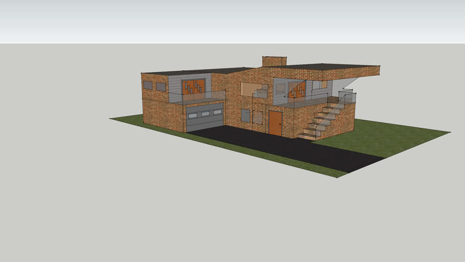 Modern Brick House | 3D Warehouse