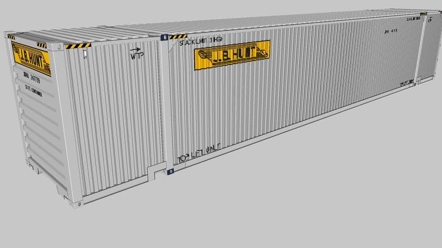 JB Hunt 53 foot container | 3D Warehouse