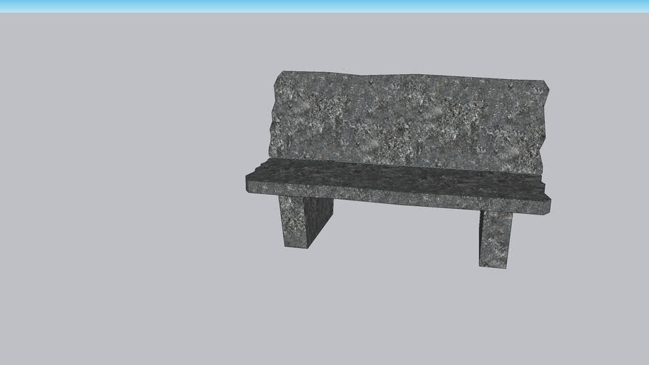 Natural Stone Bench | 3D Warehouse