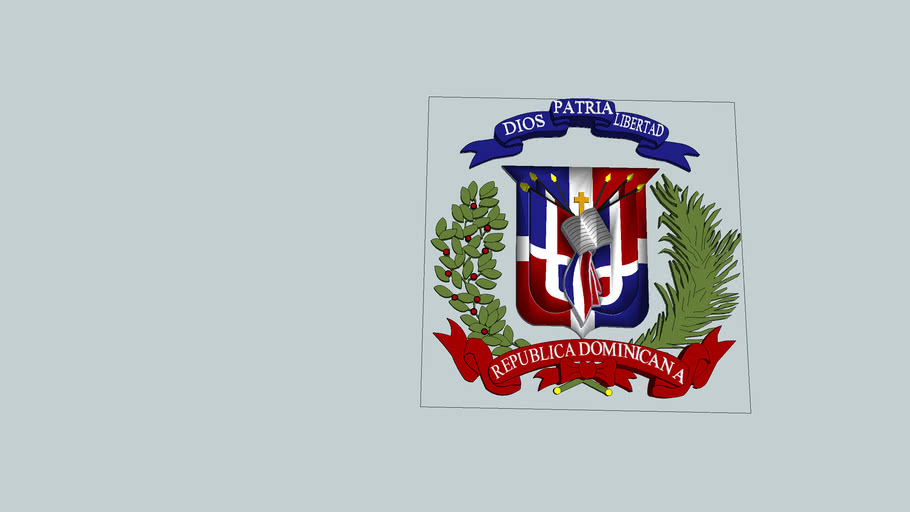 Escudo Republica Dominicana | 3D Warehouse