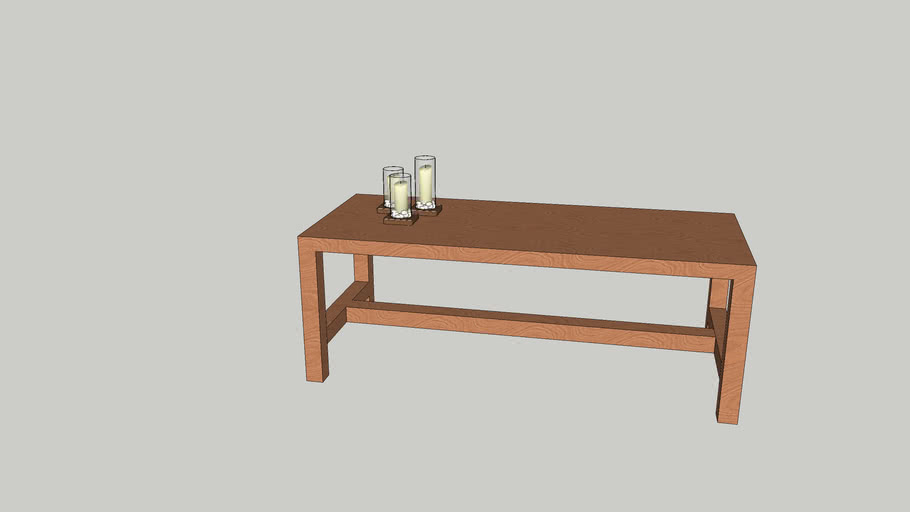table basse bois | 3D Warehouse