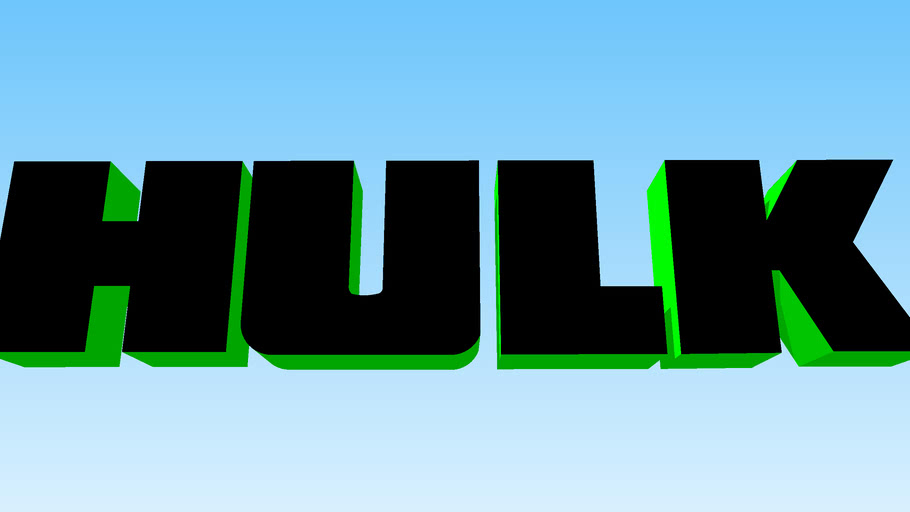 HULK 2003 Movie Logo | 3D Warehouse