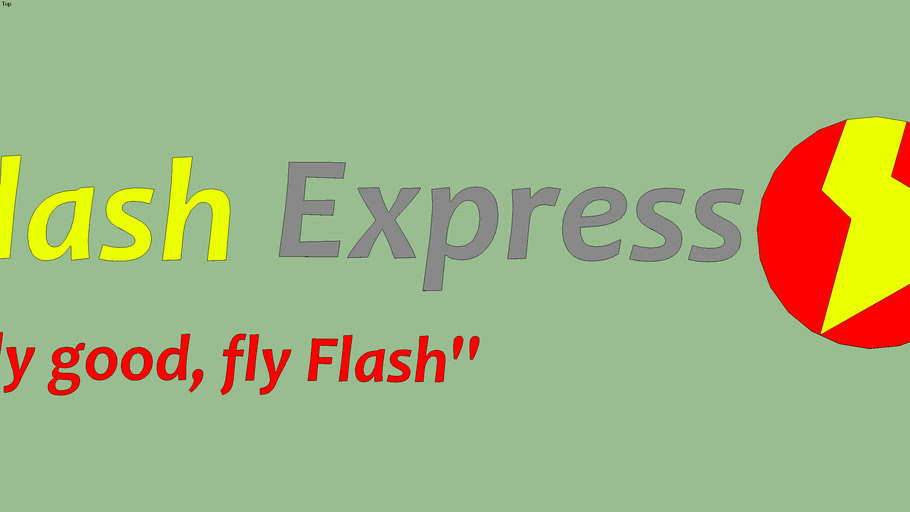 Flash Express Logo. | 3D Warehouse