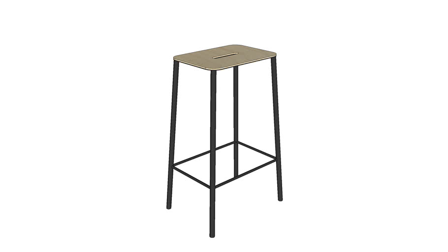 Adam Stool 65cm by Frama CPH | 3D Warehouse