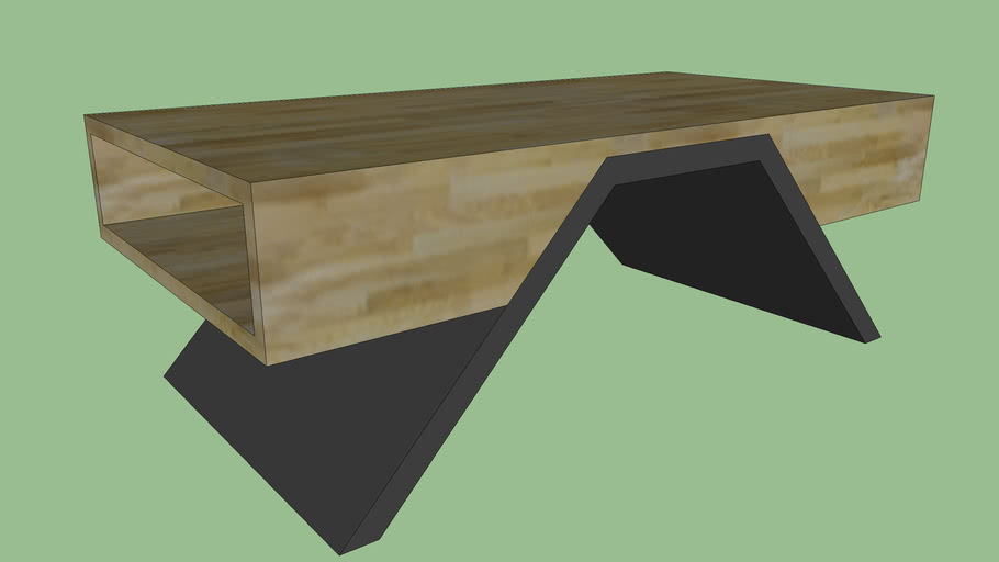 Modern Wood Table | 3D Warehouse