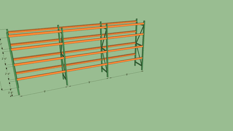 Pallet Racking Set | 3D Warehouse