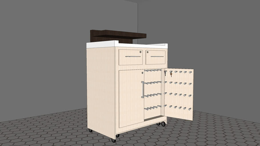 Valet podium desk | 3D Warehouse