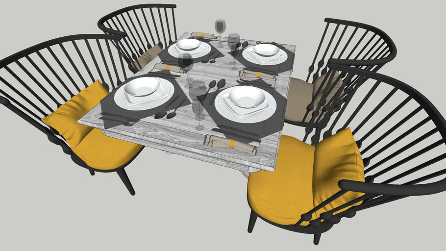 Banquet table | 3D Warehouse