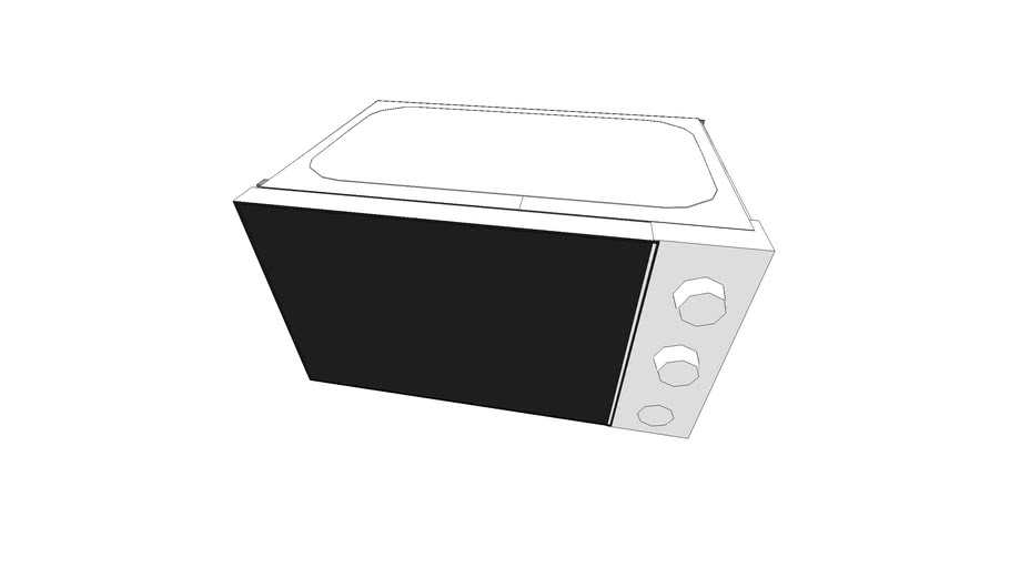 IKEA TILLREDA microwave oven, white | 3D Warehouse