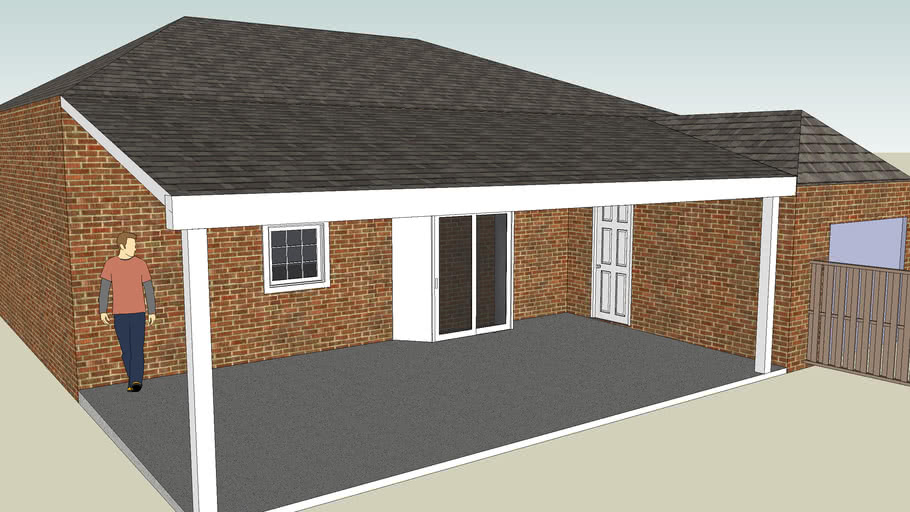 Patio Cover 14 x 25 | 3D Warehouse