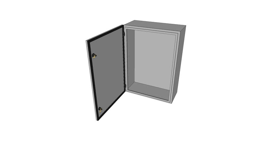 Electric Steel Wall Box IP66, 250mm x 700 mm x 500 mm | 3D Warehouse