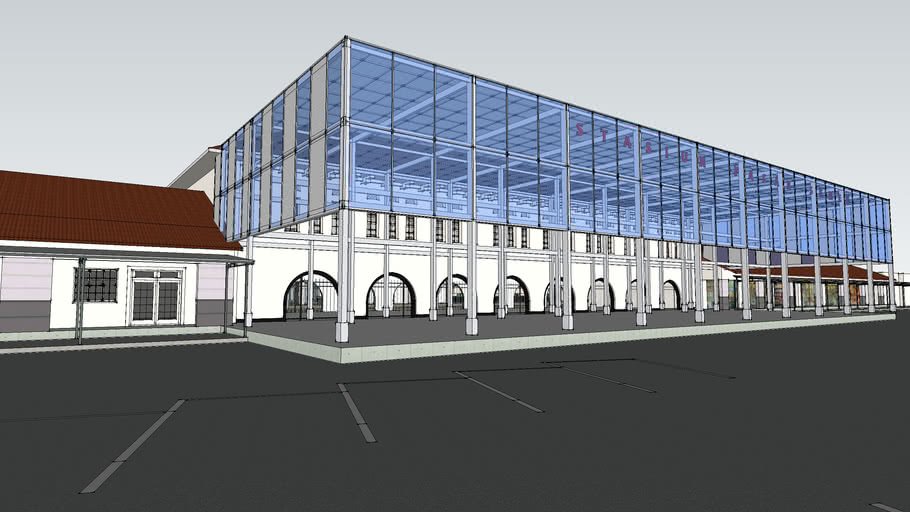 Stasiun Pasar Senen (Pasar Senen Train Station) Jakarta | 3D Warehouse