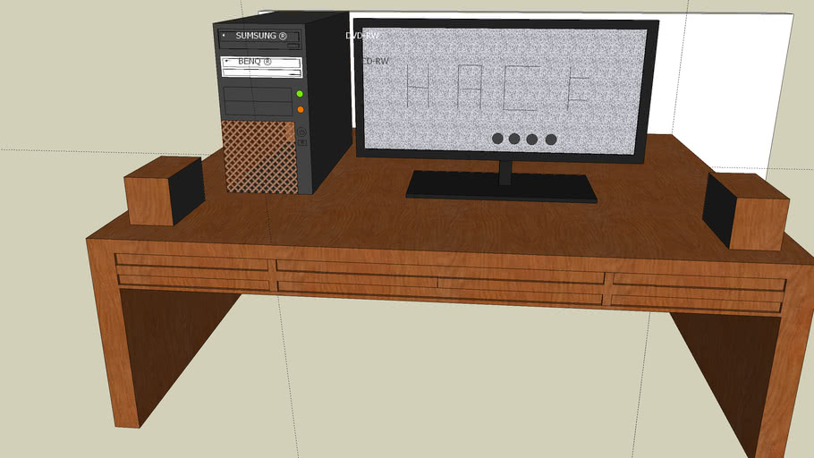 computer desk | 3D Warehouse