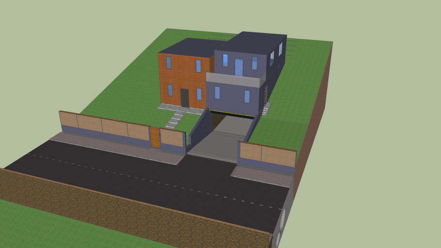 House on a slope | 3D Warehouse