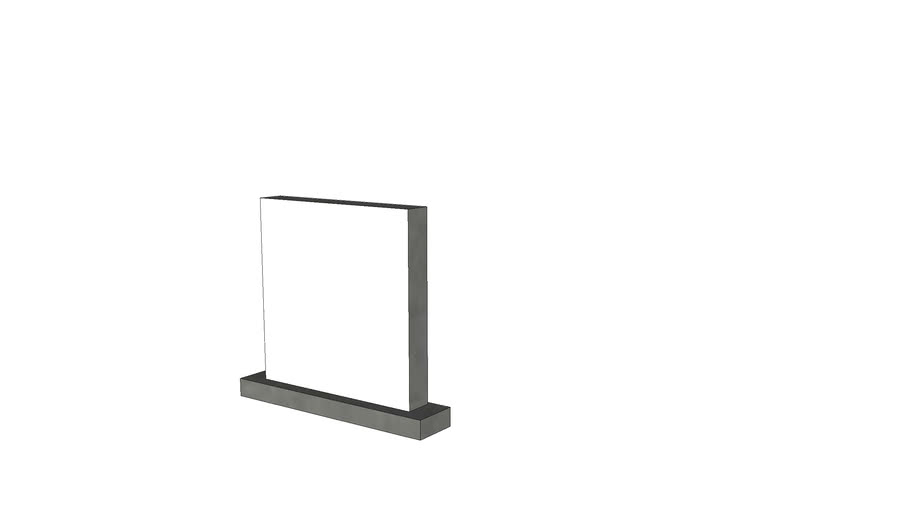 IPSC Metal Plate Square 20cm | 3D Warehouse