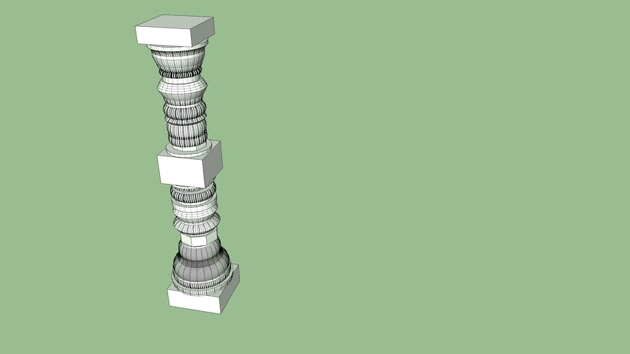 temple pillar | 3D Warehouse