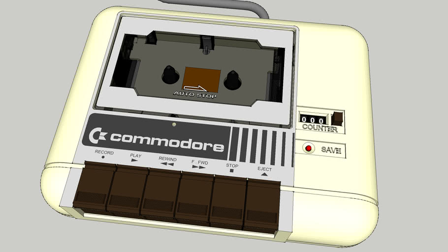 Commodore 1530 C2N Datasette | 3D Warehouse