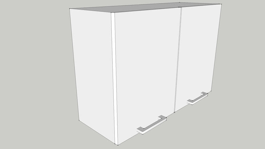 900 Wall Module with Two Shutters & One Adjustable Shelf 900X320X600CID ...