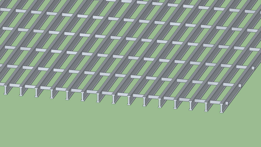 Aluminum I-BAR grating | 3D Warehouse