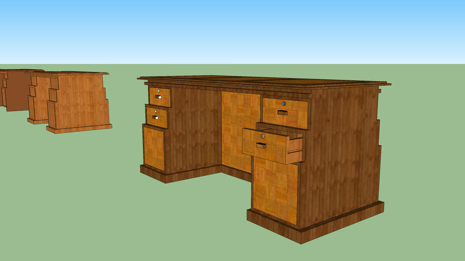 meja kerja | 3D Warehouse