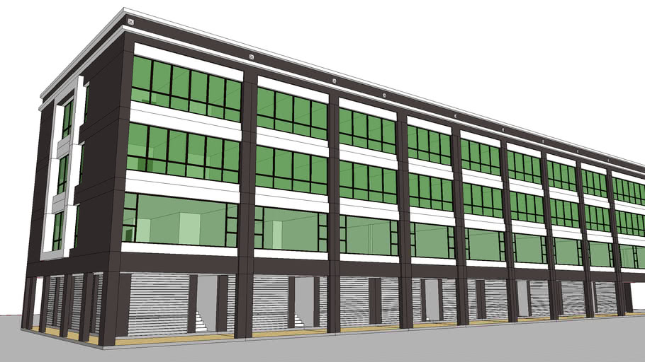 4 storey shophouses-1 | 3D Warehouse