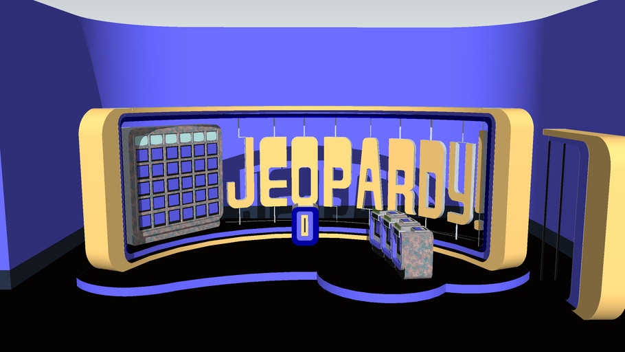 Super Jeopardy! semi finals and finals round set | 3D Warehouse