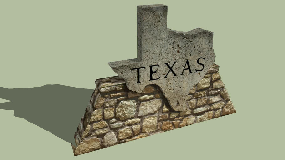 Texas Sign | 3D Warehouse