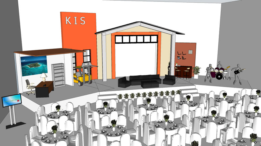 stage indoor event | 3D Warehouse