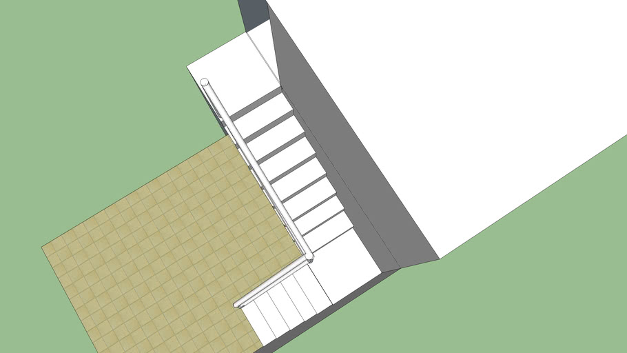 Escada Metalica com patamar | 3D Warehouse