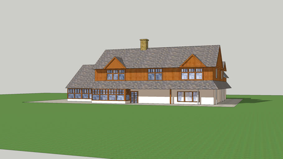 House with sloping roof | 3D Warehouse